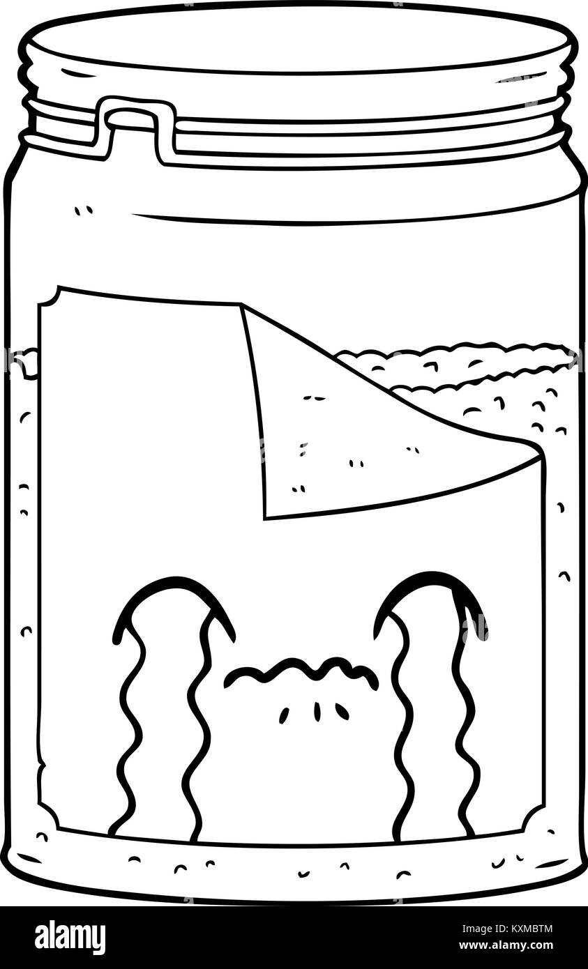 cartoon glass jar crying Stock Vector Image & Art - Alamy