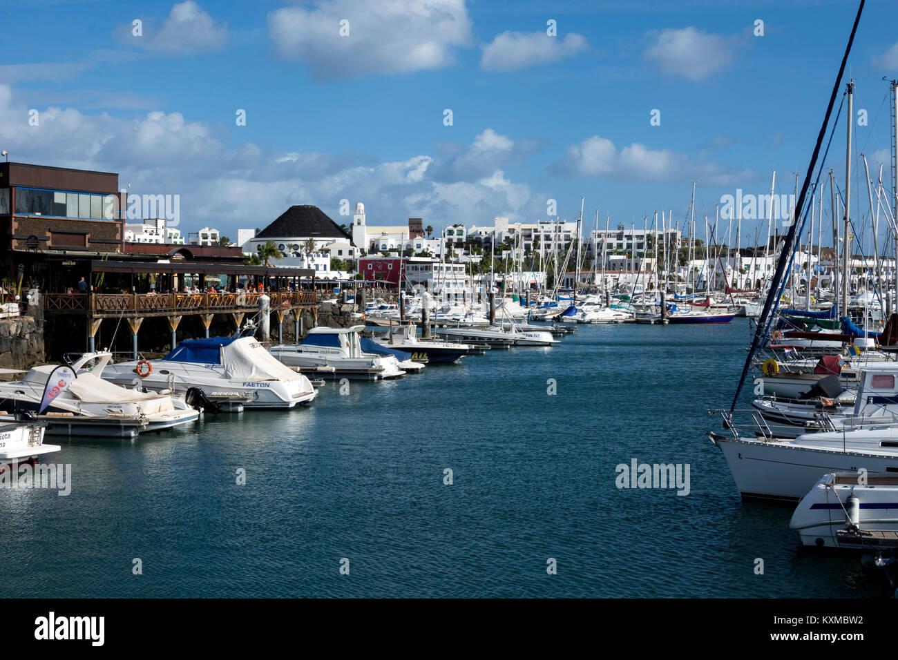 Lanzarote playa blanca marina rubicon hi-res stock photography and ...