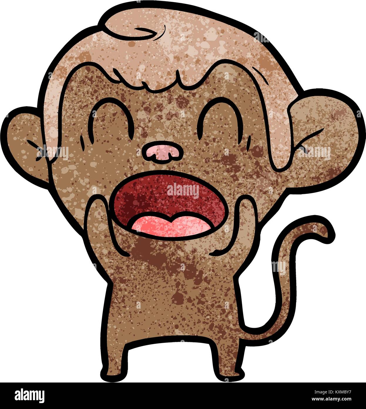 shouting cartoon monkey Stock Vector Image & Art - Alamy