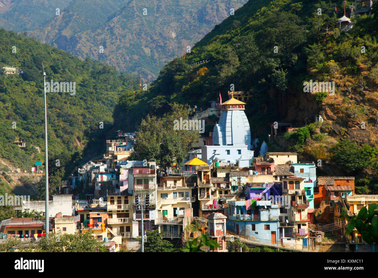 Devprayag Temple, Uttarakhand, Himalaya, India © by Saji Maramon Stock ...
