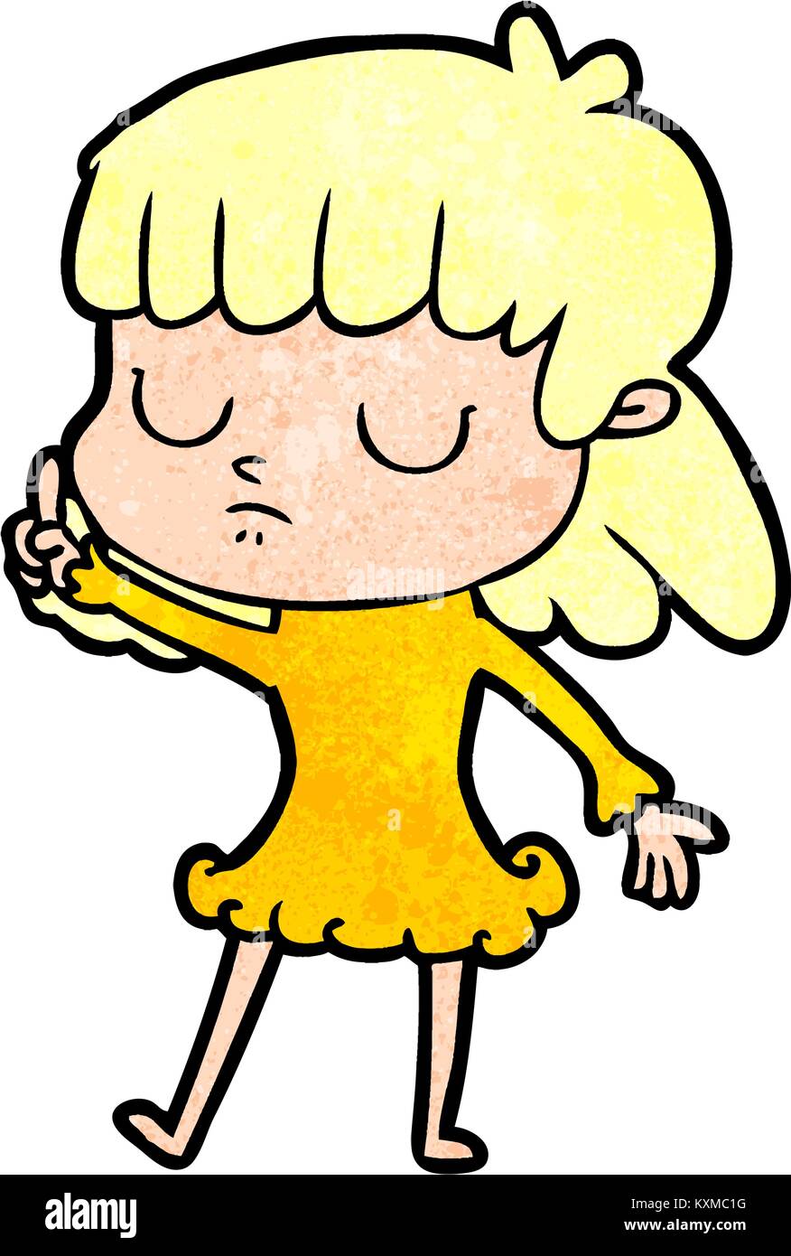 cartoon indifferent woman Stock Vector Image & Art - Alamy