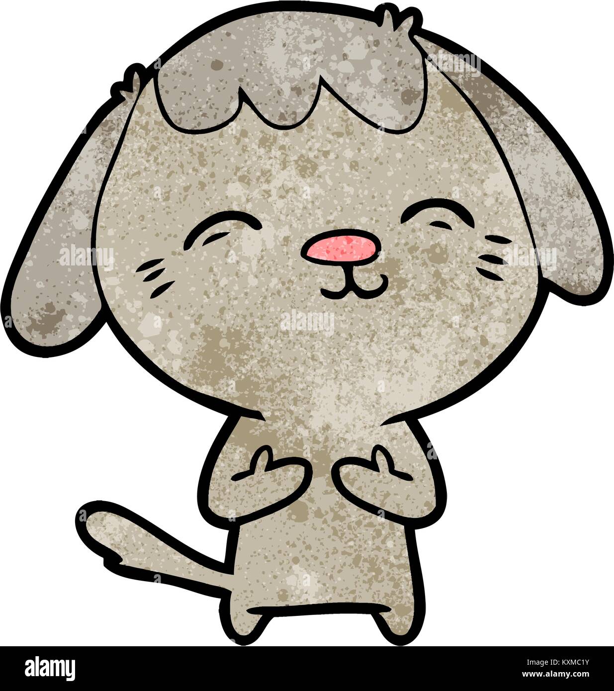 happy cartoon dog Stock Vector Image & Art - Alamy