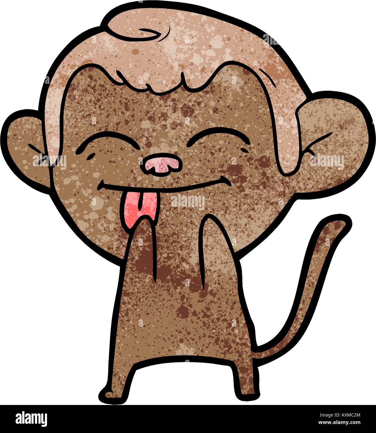 funny cartoon monkey Stock Vector Image & Art - Alamy