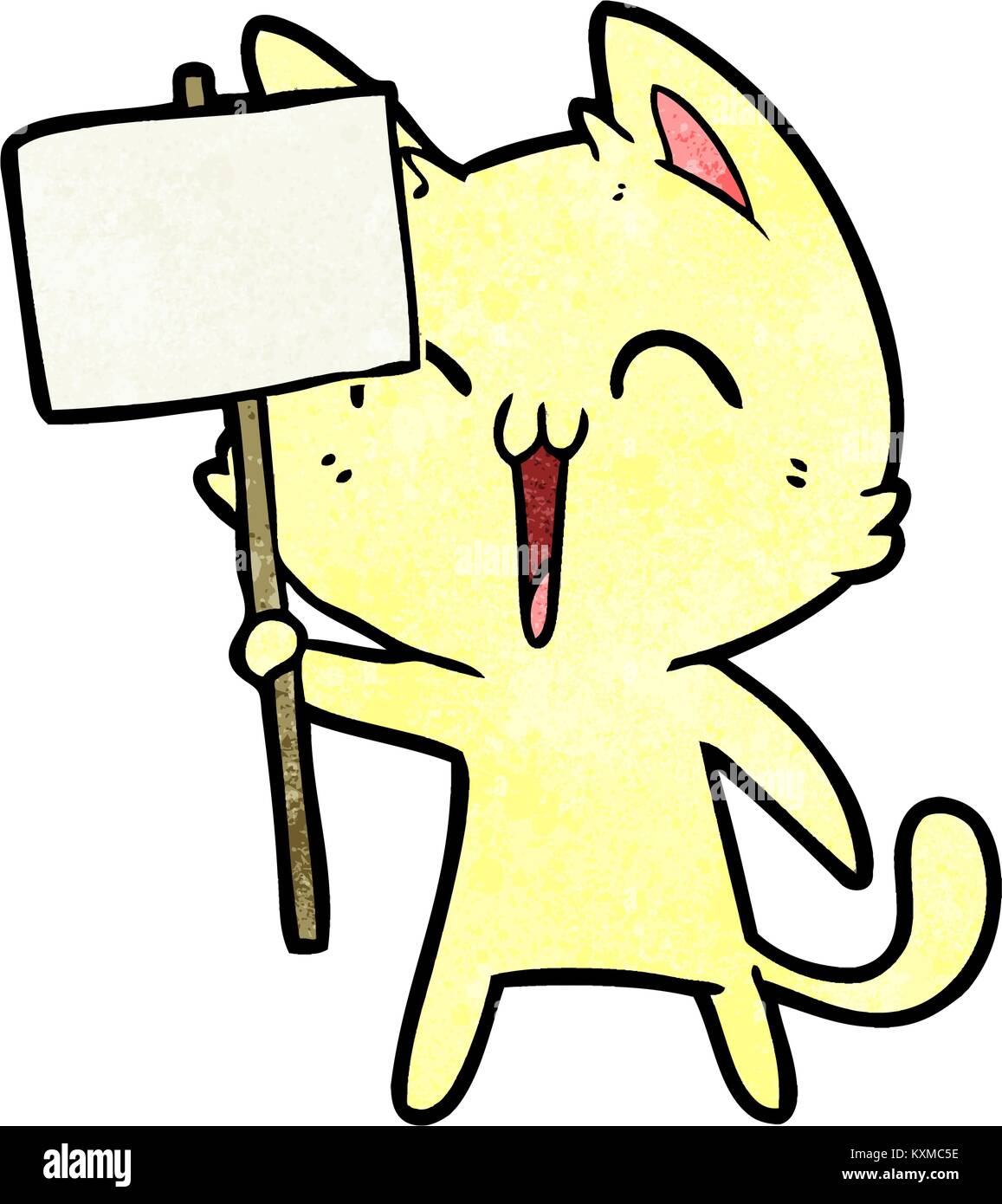 happy cartoon cat Stock Vector Image & Art - Alamy