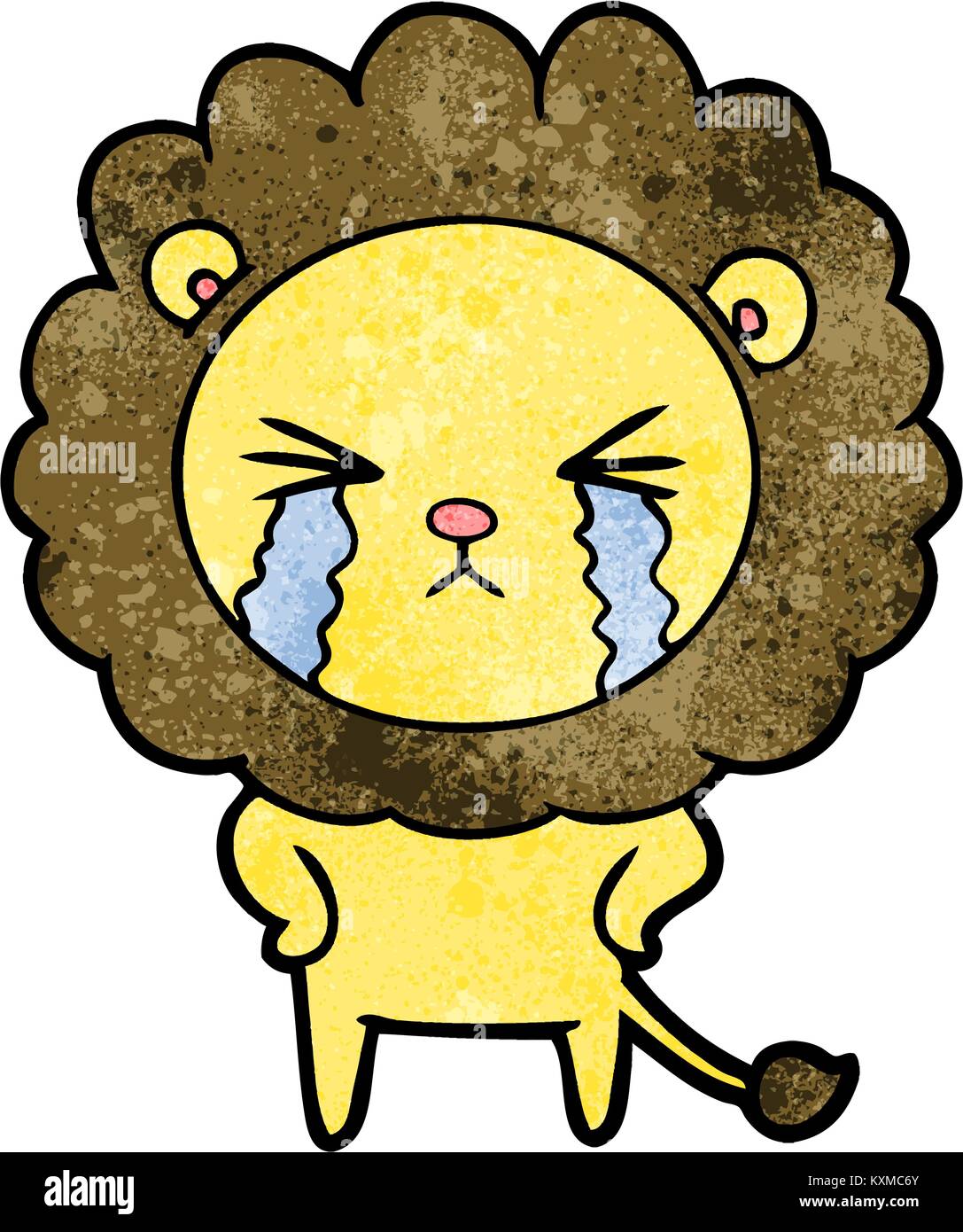 cartoon crying lion Stock Vector Image & Art - Alamy