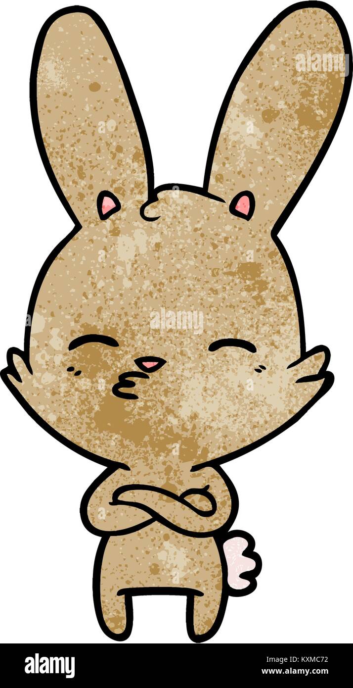 curious bunny cartoon Stock Vector Image & Art - Alamy