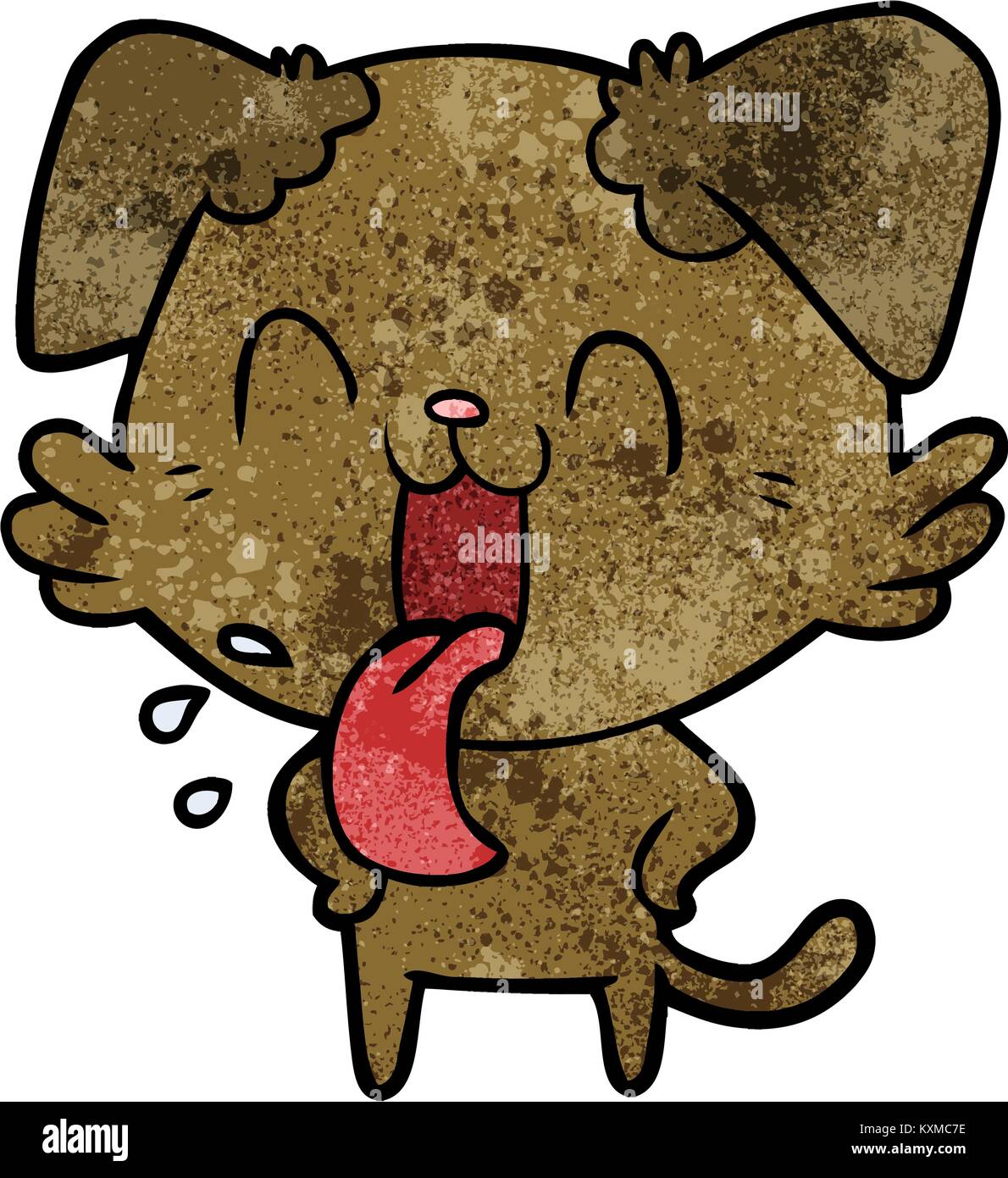 cartoon panting dog Stock Vector Image & Art - Alamy