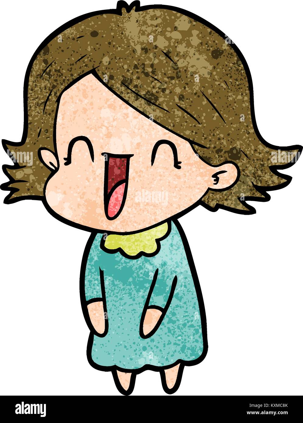 cartoon happy woman Stock Vector Image & Art - Alamy