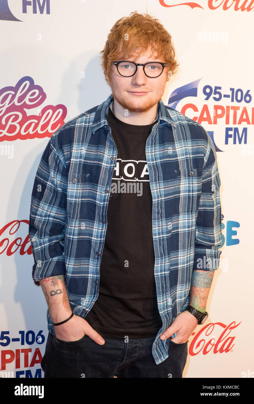Ed Sheeran at Capital’s Jingle Bell Ball with Coca-Cola at London’s O2 ...