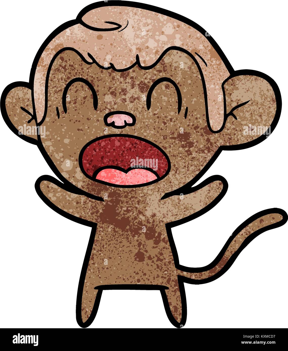 shouting cartoon monkey Stock Vector Image & Art - Alamy