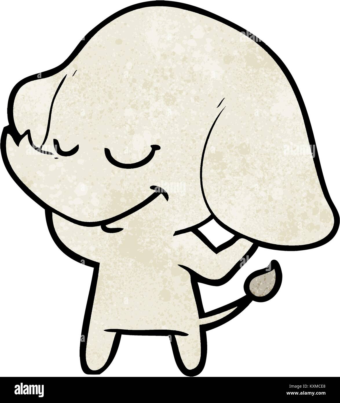 cartoon smiling elephant Stock Vector Image & Art - Alamy