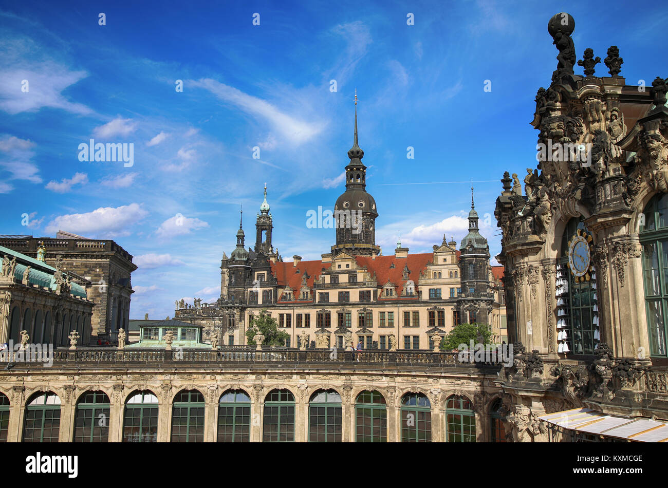 DRESDEN, GERMANY – AUGUST 13, 2016: Dresdner Zwinger, rebuilt after the ...