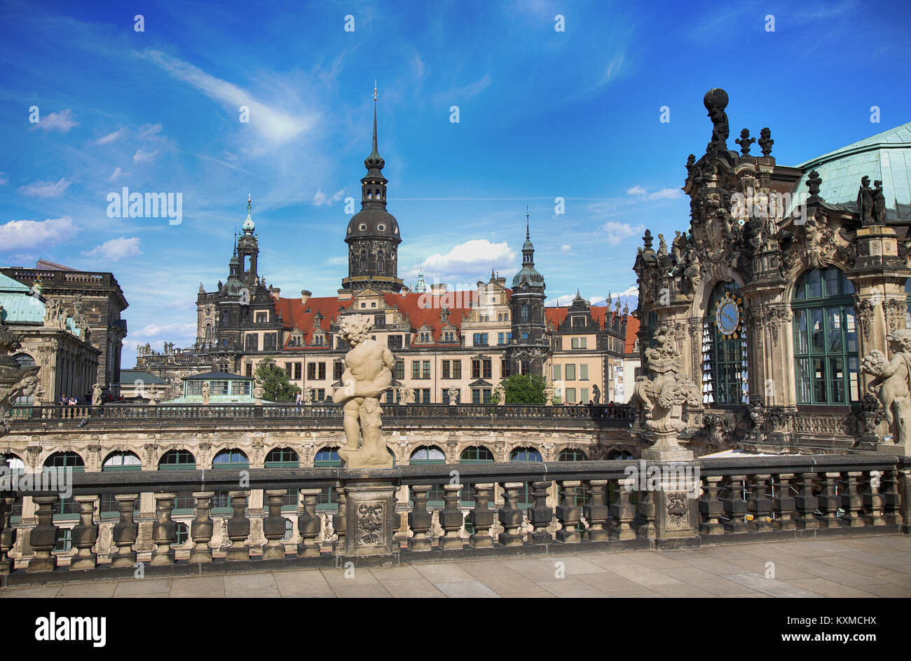 DRESDEN, GERMANY – AUGUST 13, 2016: Dresdner Zwinger, rebuilt after the ...