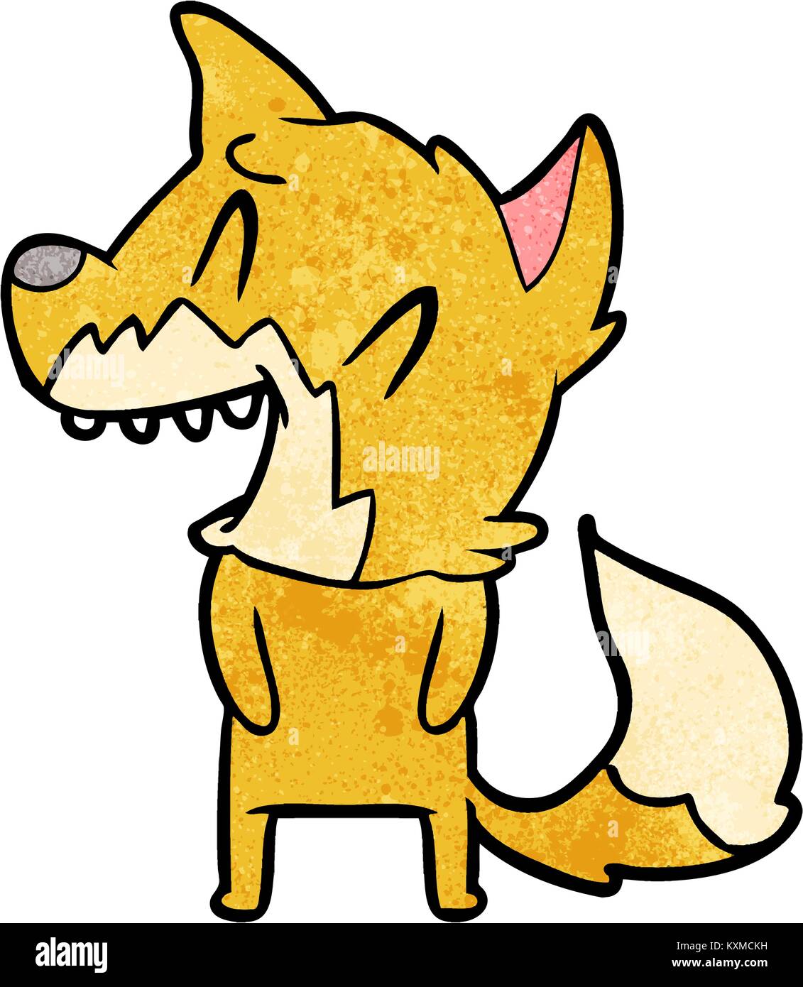 laughing fox cartoon Stock Vector Image & Art - Alamy