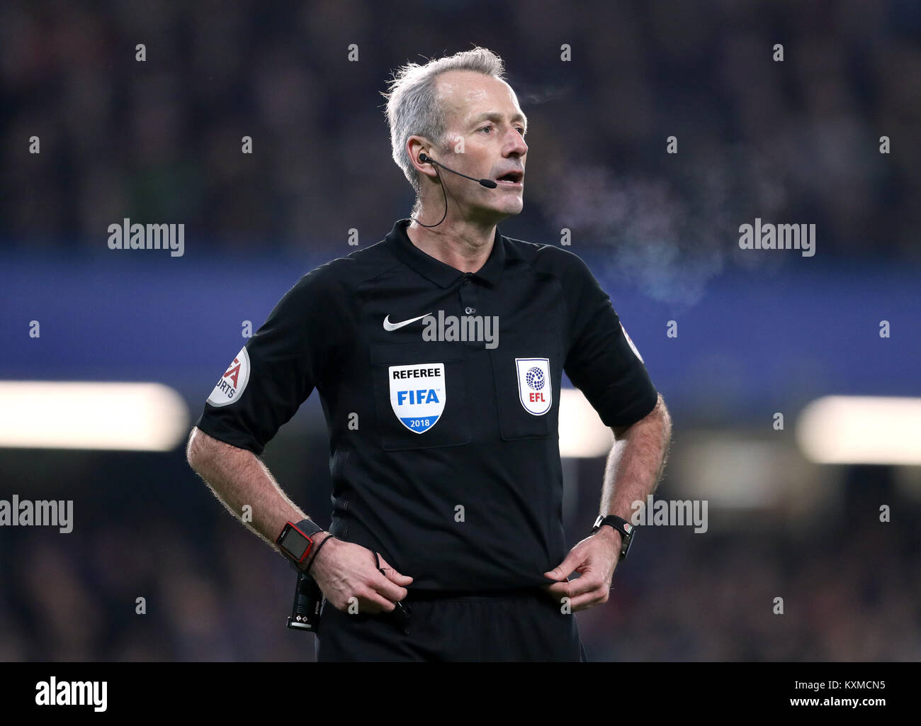 Referee Martin Atkinson during the Carabao Cup Semi Final, First Leg ...