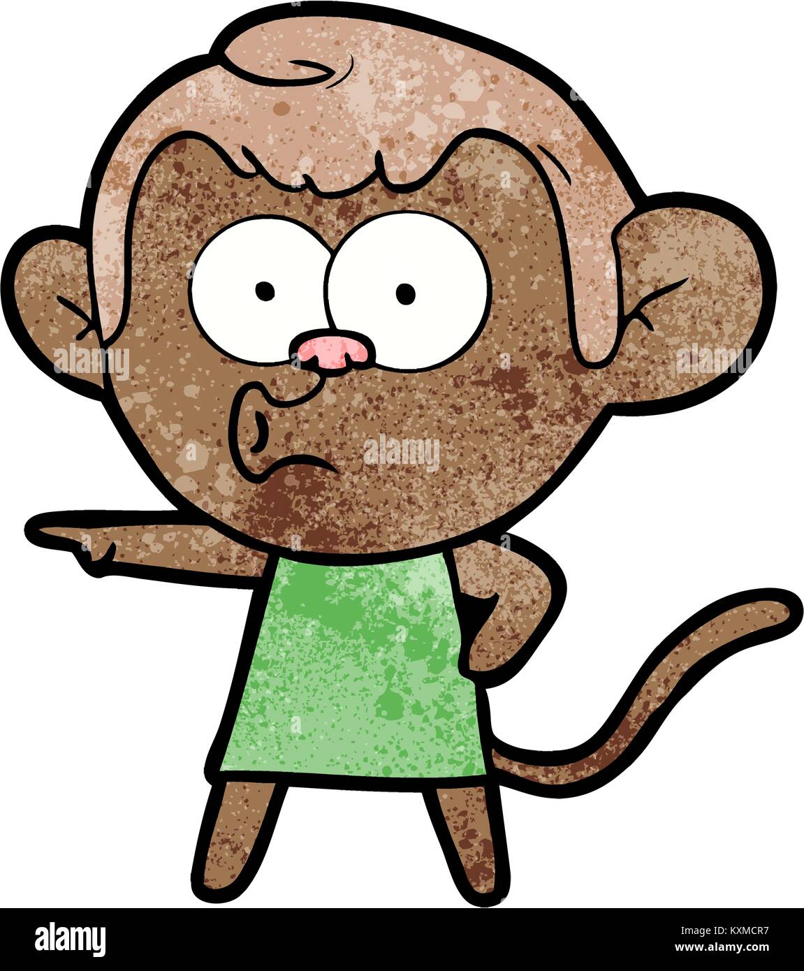 cartoon pointing monkey Stock Vector Image & Art - Alamy