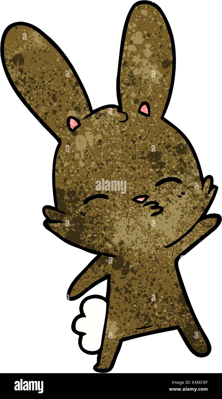 curious bunny cartoon Stock Vector Image & Art - Alamy