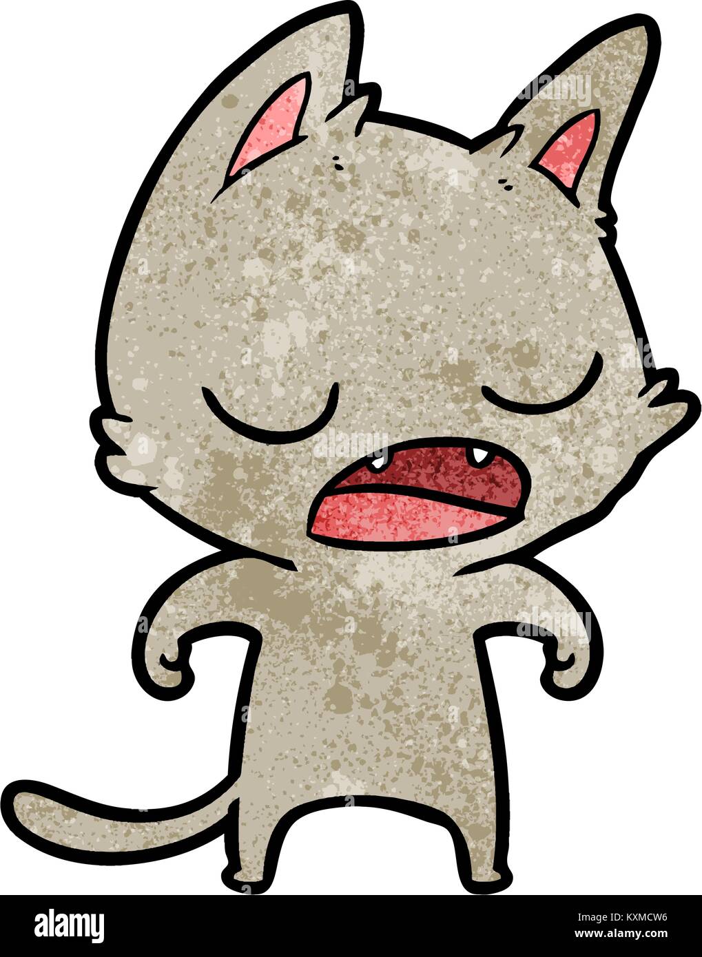 talking cat cartoon Stock Vector Image & Art - Alamy