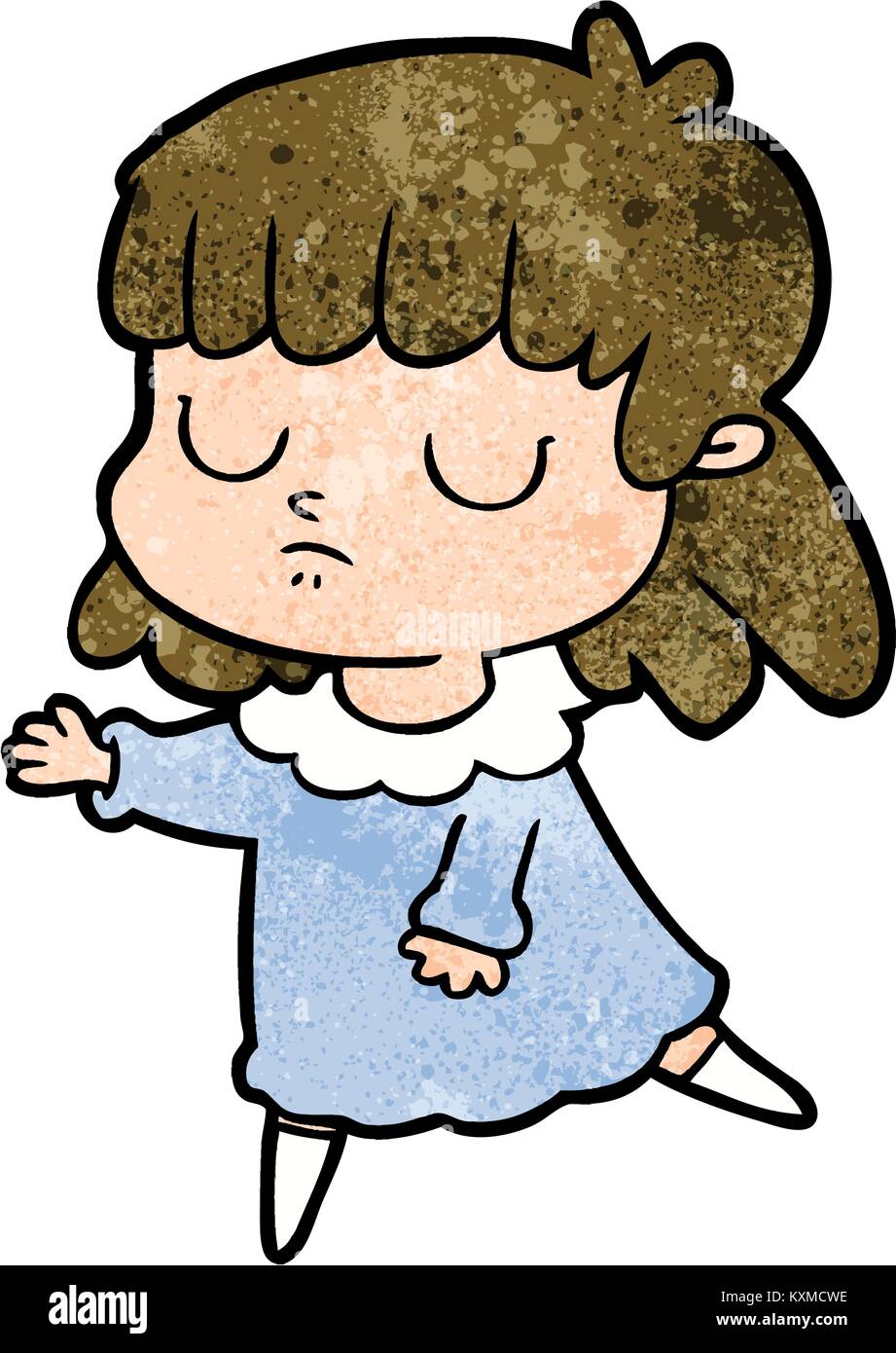 cartoon indifferent woman Stock Vector Image & Art - Alamy