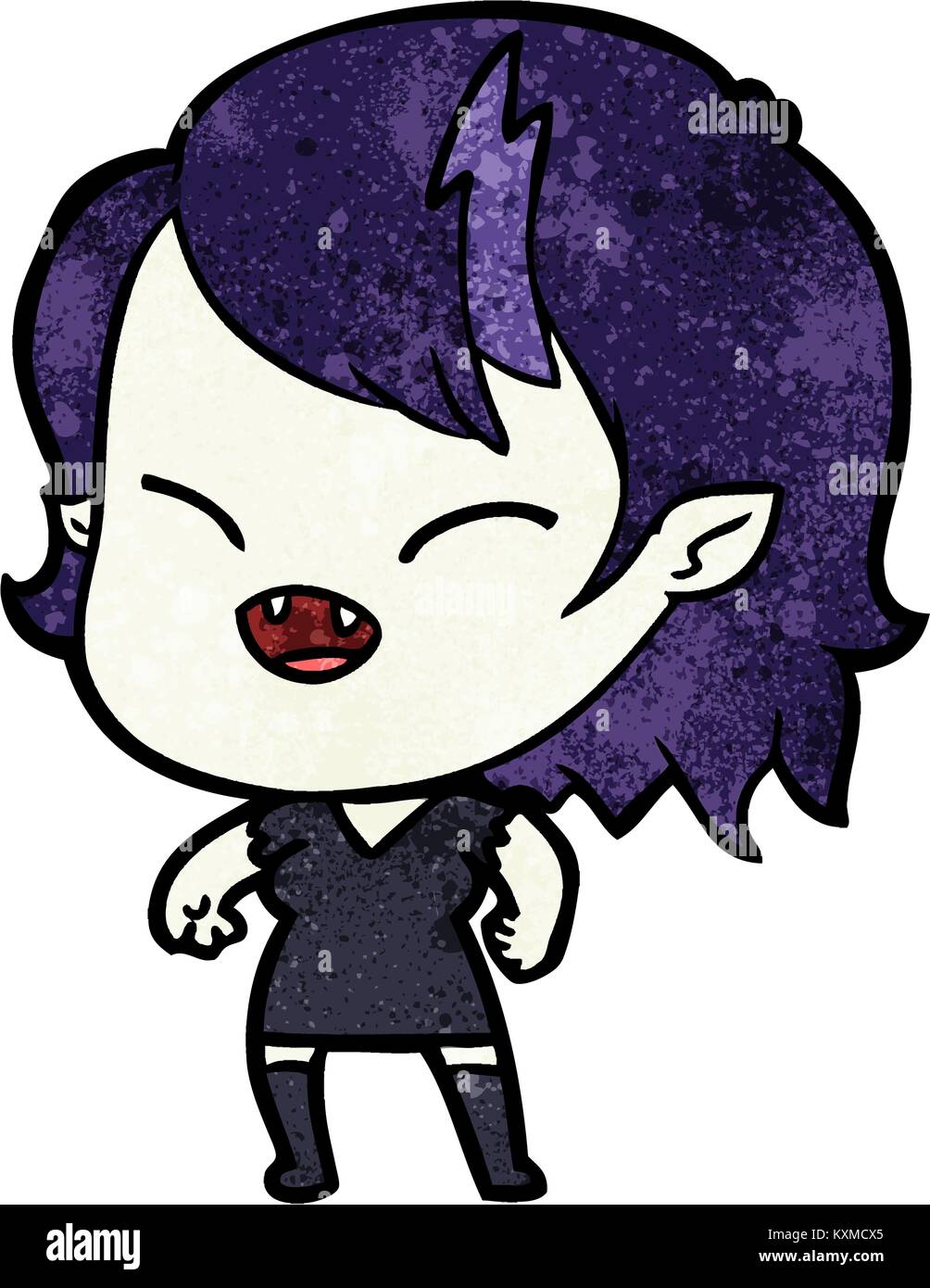 cartoon laughing vampire girl Stock Vector Image & Art - Alamy