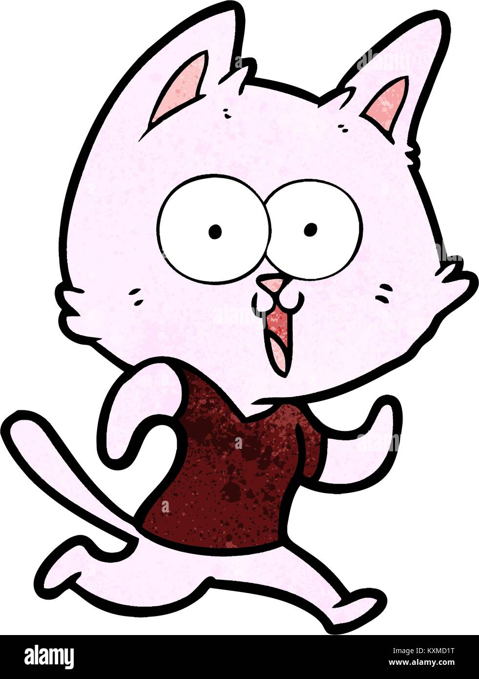 funny cartoon cat jogging Stock Vector Image & Art - Alamy