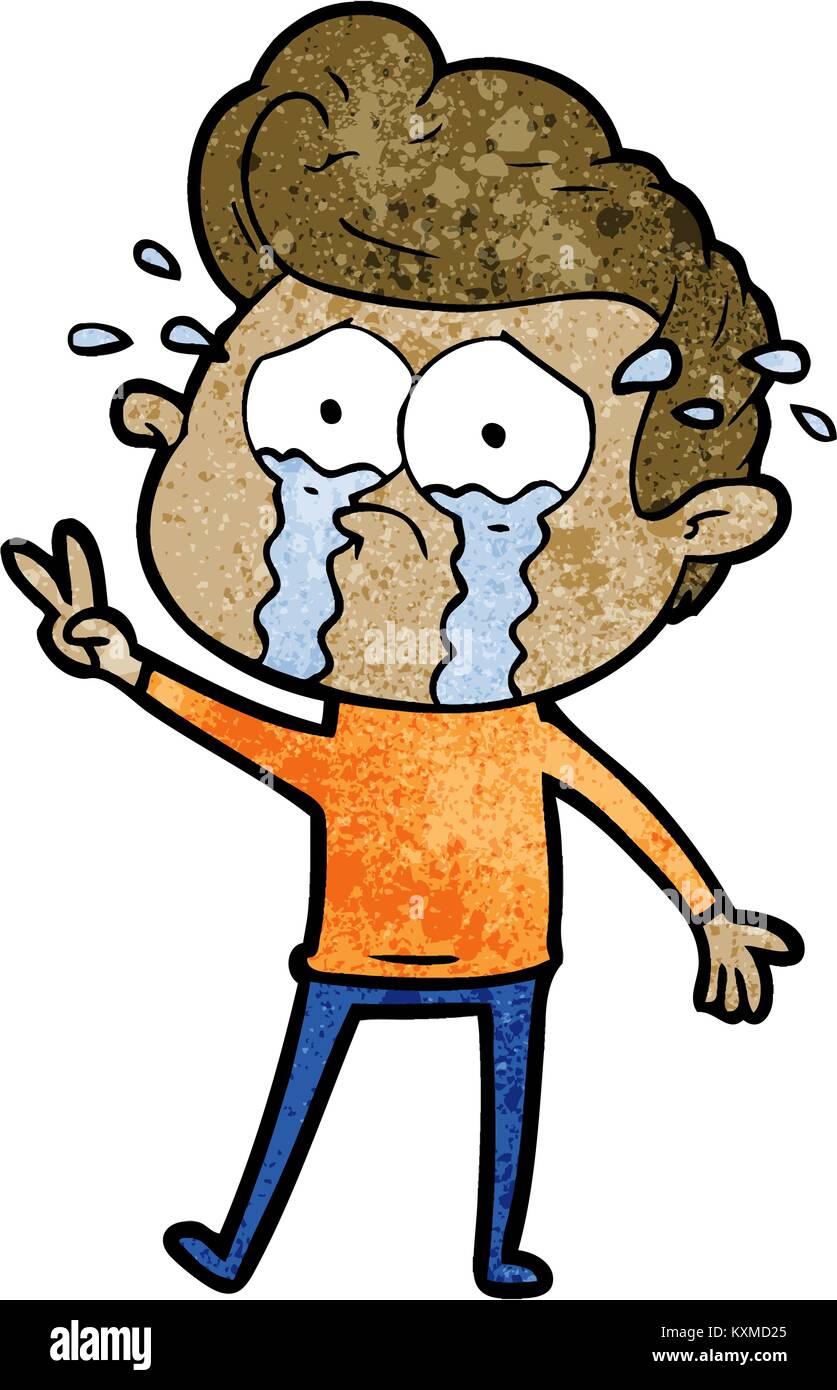 cartoon crying man Stock Vector Image & Art - Alamy