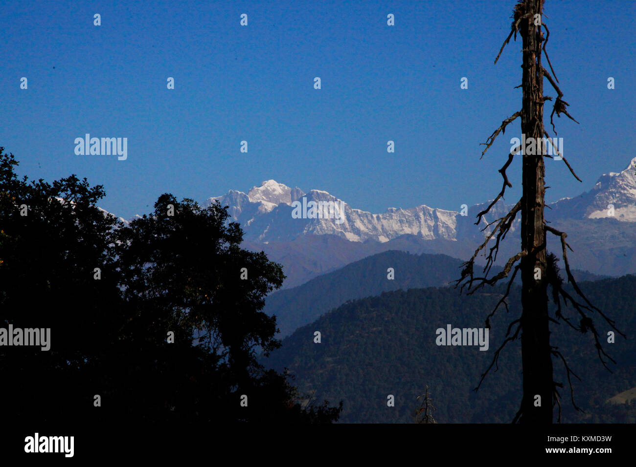 Nilkantha (mountain),View of Himalaya from Badarinath, Himalaya, India ...