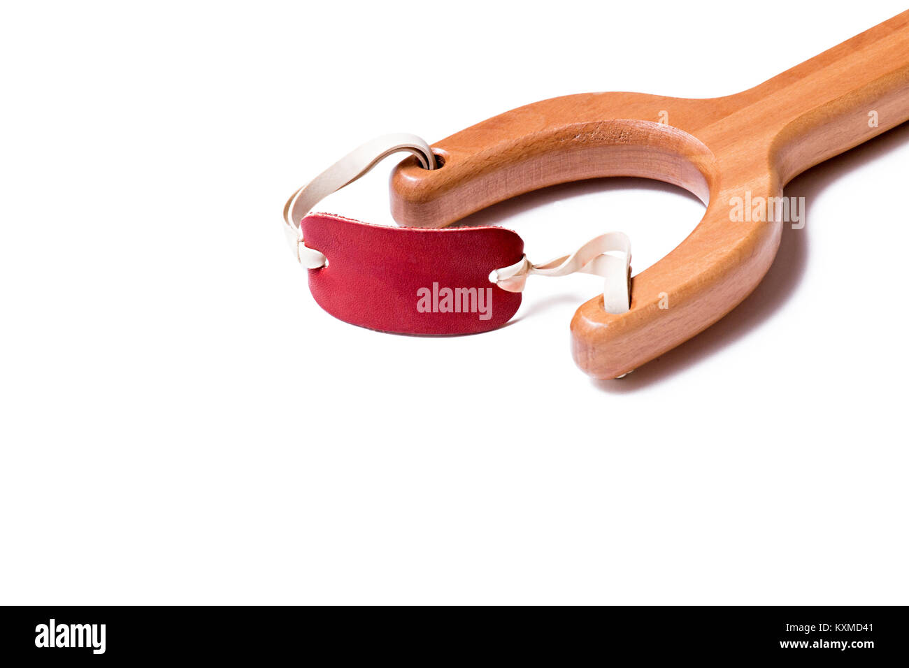 Gorgeous slingshot from oak tree, isolated on white background Stock ...