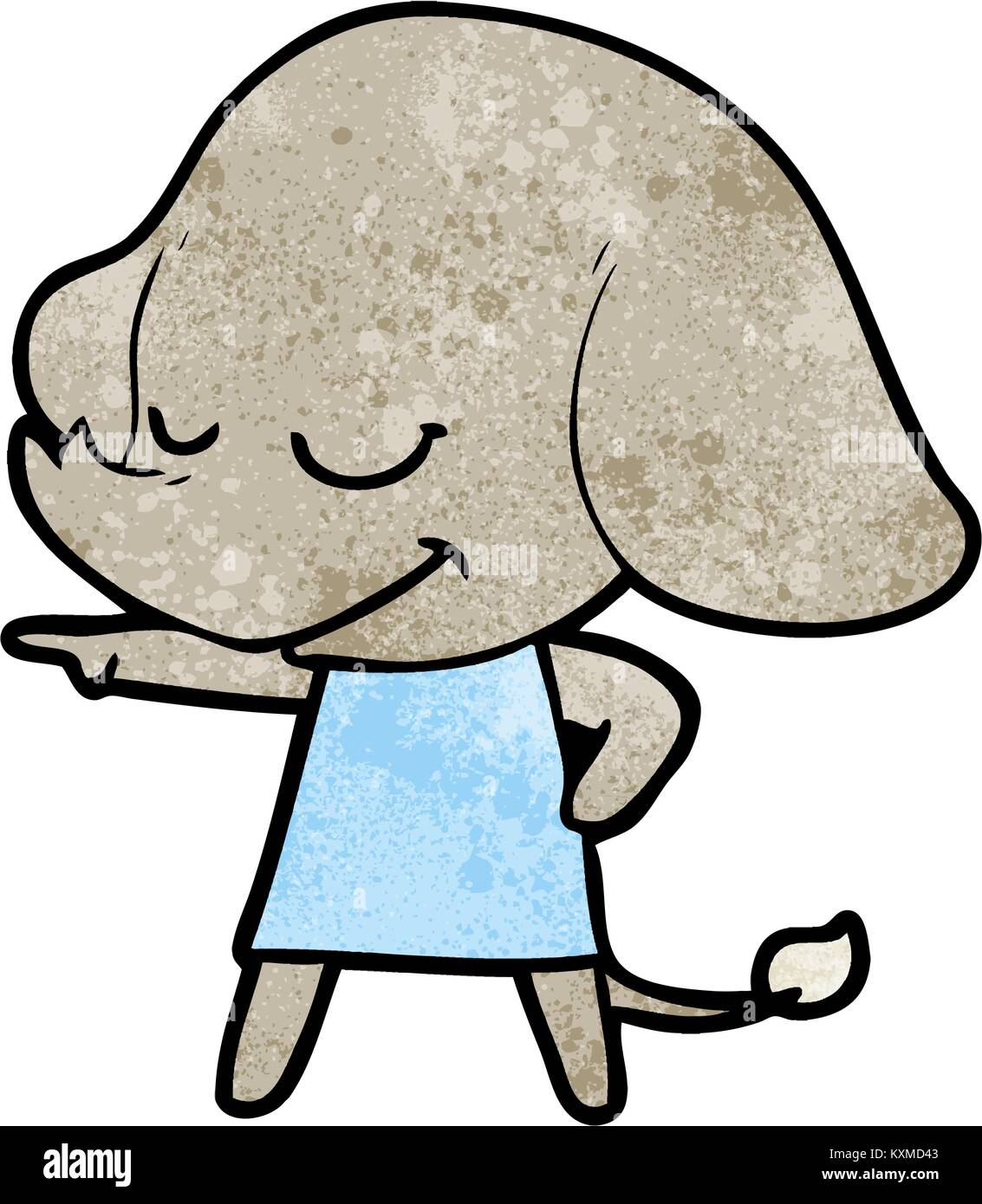 cartoon smiling elephant Stock Vector Image & Art - Alamy