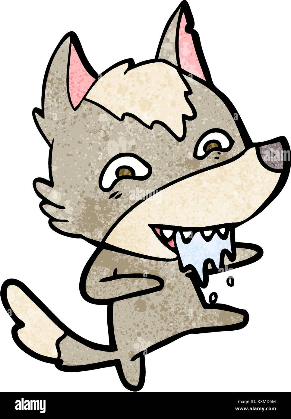 cartoon hungry wolf Stock Vector Image & Art - Alamy