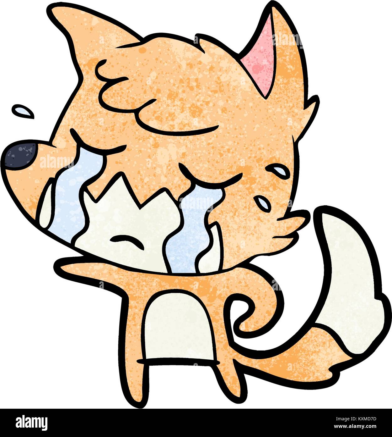 crying fox cartoon Stock Vector Image & Art - Alamy