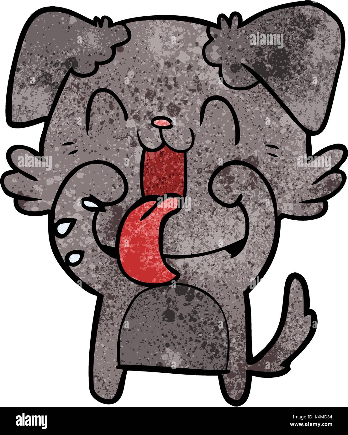 cartoon panting dog Stock Vector Image & Art - Alamy