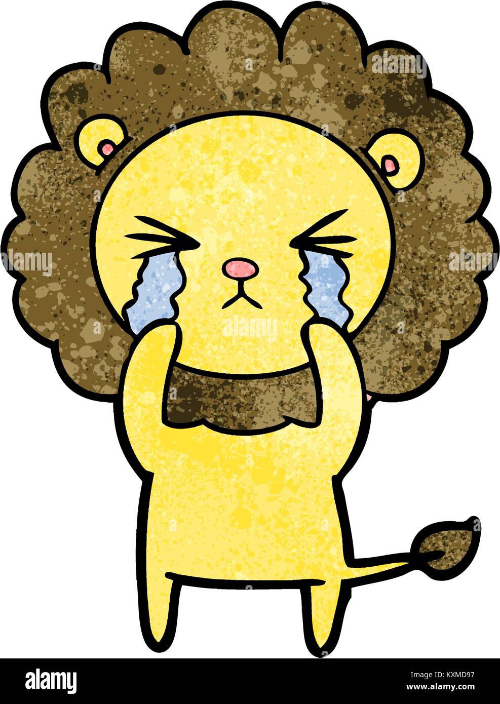 cartoon crying lion Stock Vector Image & Art - Alamy