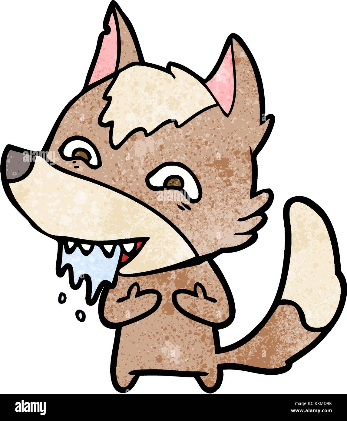 cartoon hungry wolf Stock Vector Image & Art - Alamy
