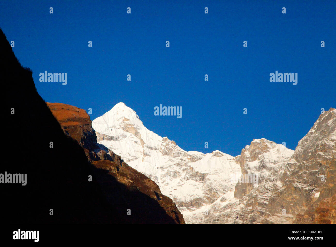 Nilkantha (mountain),View of Himalaya from Badarinath, Himalaya, India ...