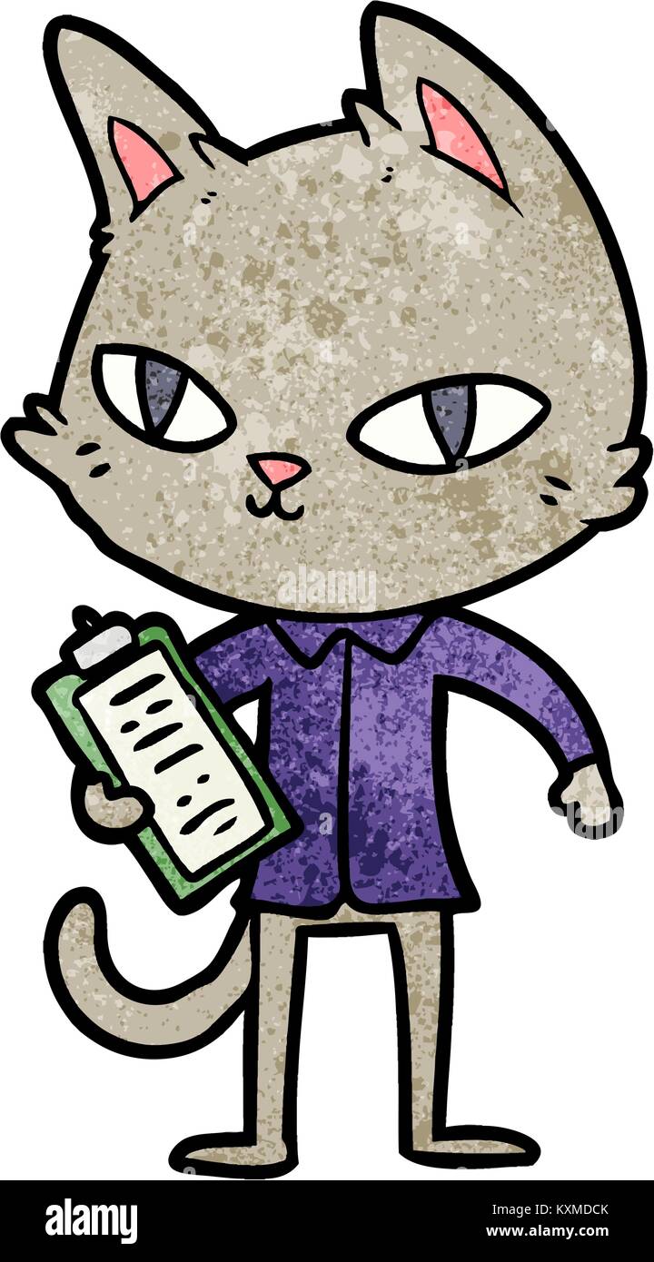 cartoon office cat Stock Vector Image & Art - Alamy