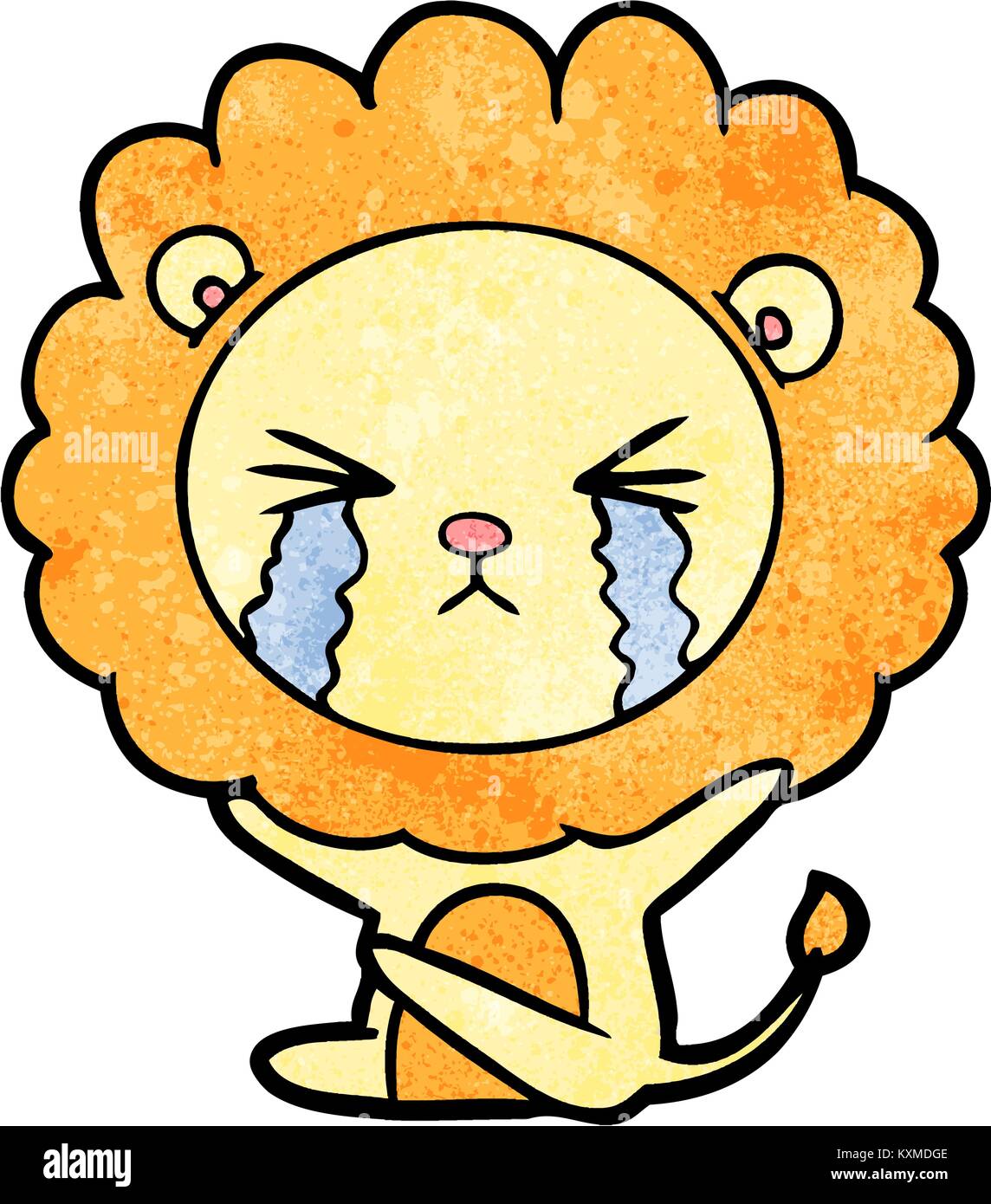 cartoon crying lion Stock Vector Image & Art - Alamy