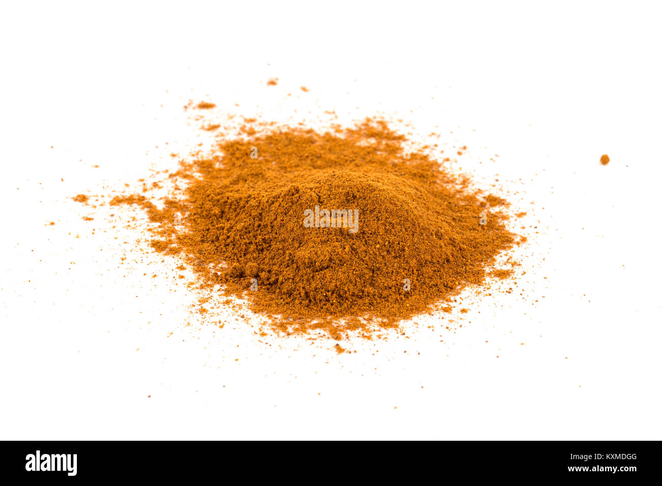 cinnamon powder isolated on a white background Stock Photo - Alamy