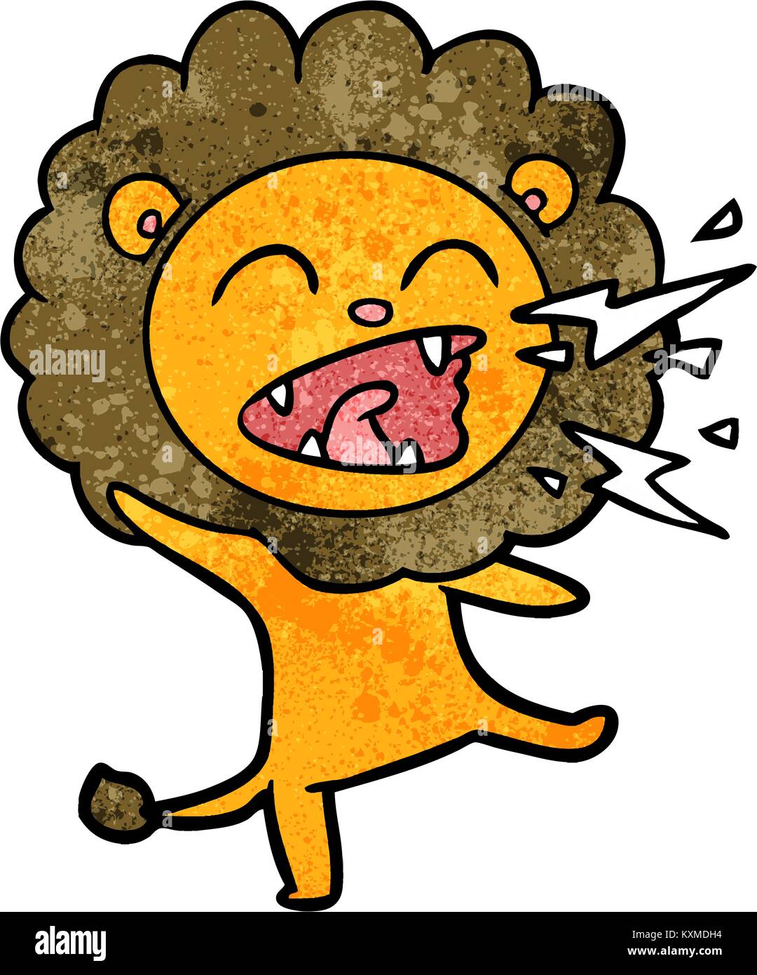 cartoon roaring lion Stock Vector Image & Art - Alamy