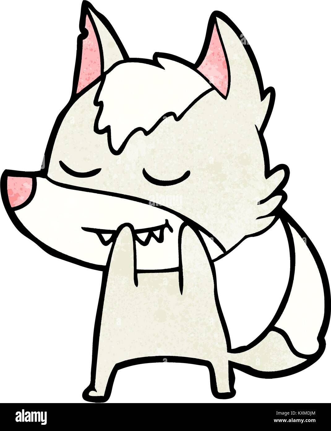 laughing cartoon wolf Stock Vector Image & Art - Alamy