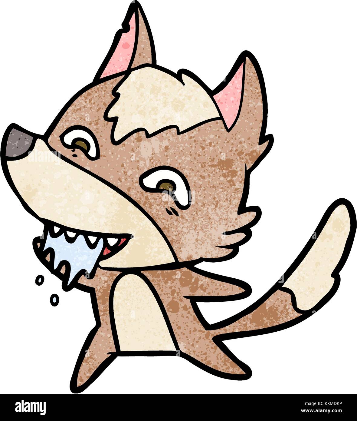 cartoon hungry wolf Stock Vector Image & Art - Alamy