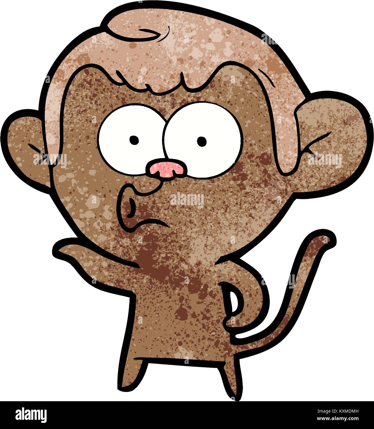 cartoon hooting monkey Stock Vector Image & Art - Alamy