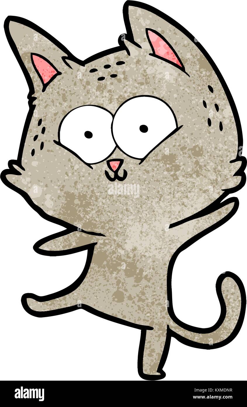cartoon cat dancing Stock Vector Image & Art - Alamy