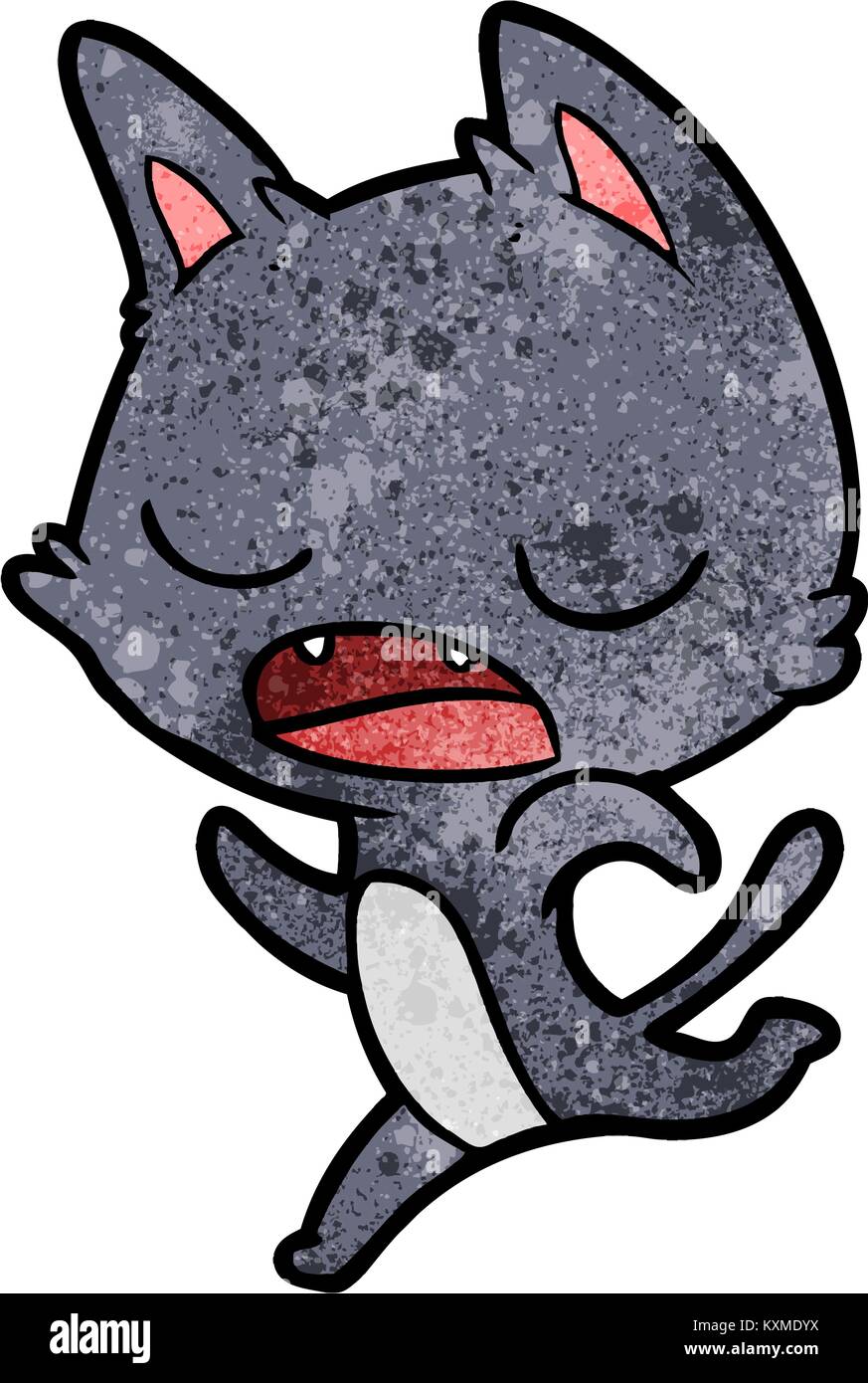 talking cat cartoon Stock Vector Image & Art - Alamy