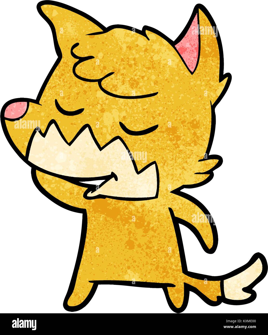 friendly cartoon fox Stock Vector Image & Art - Alamy