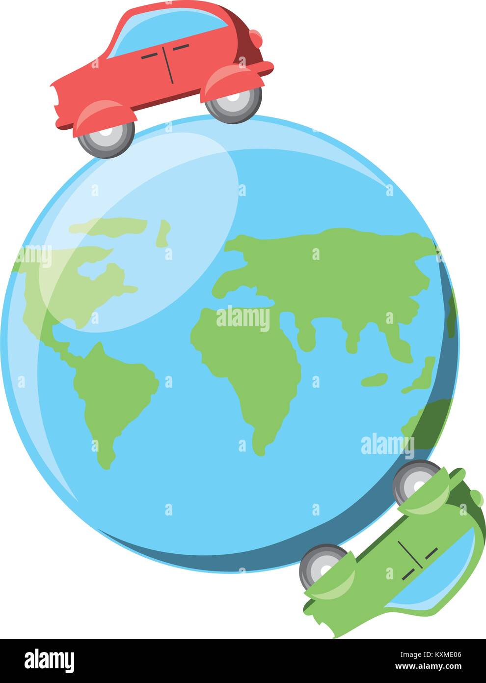 cars on earth planet icon Stock Vector Image & Art - Alamy