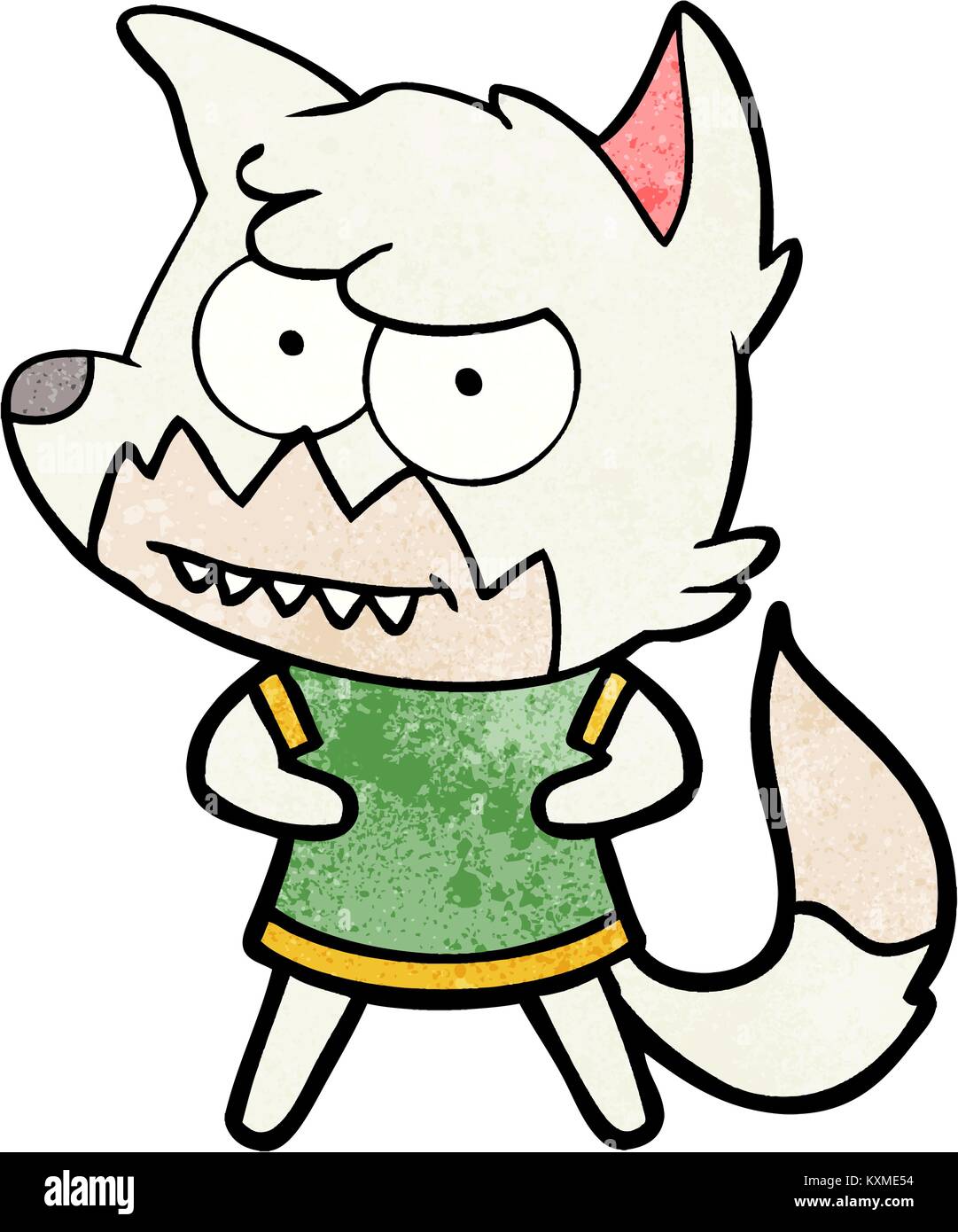 cartoon grinning fox Stock Vector Image & Art - Alamy