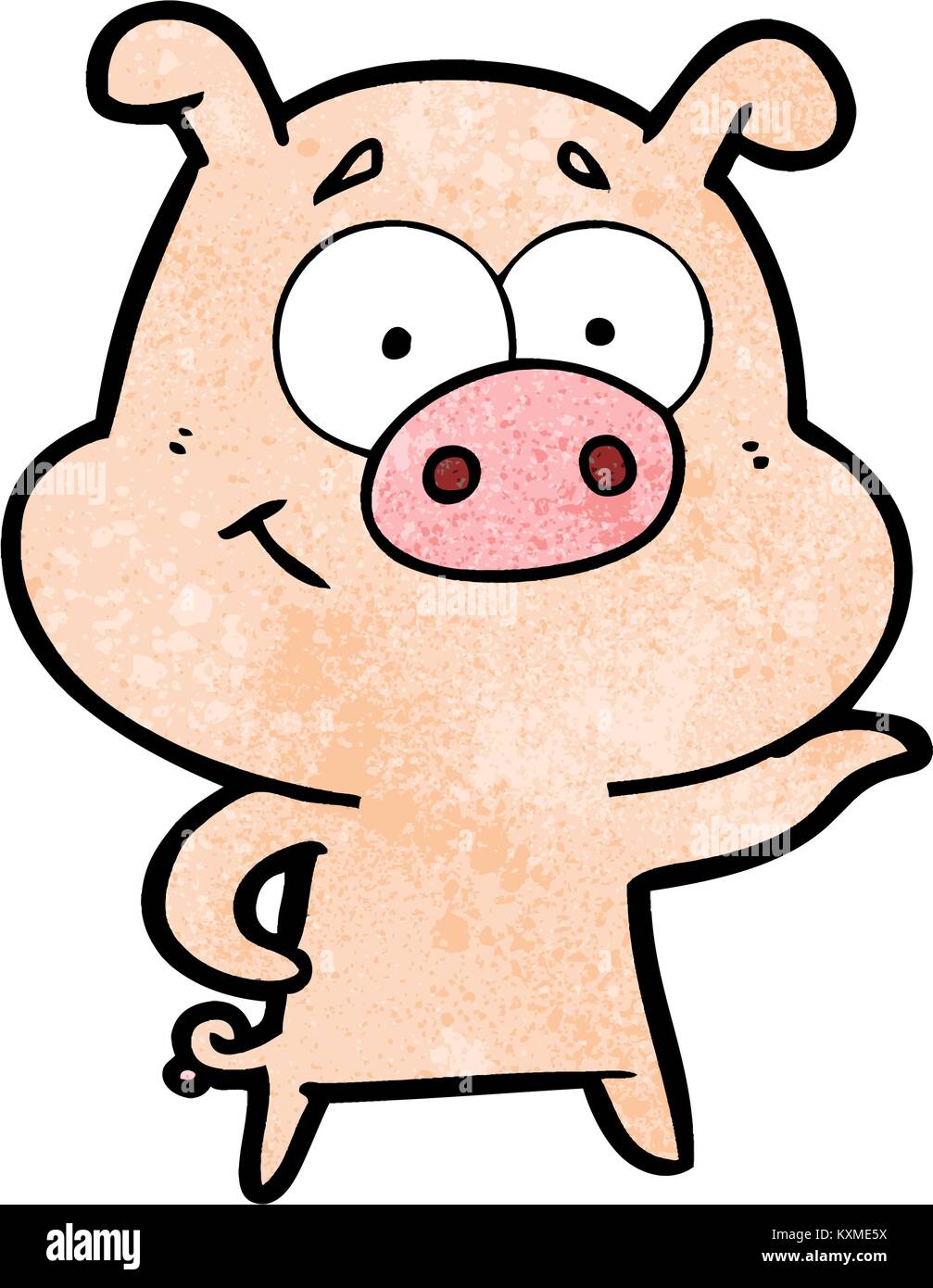 cartoon pig pointing Stock Vector Image & Art - Alamy