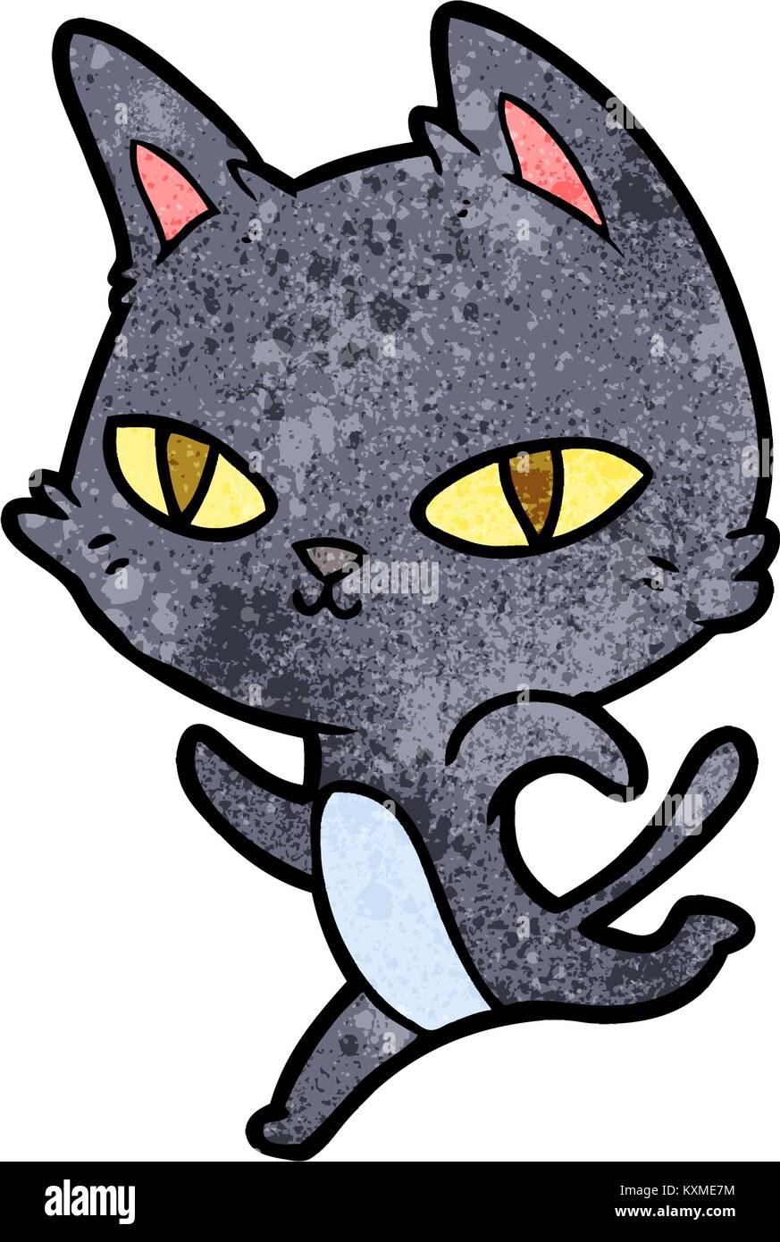cartoon cat staring Stock Vector Image & Art - Alamy