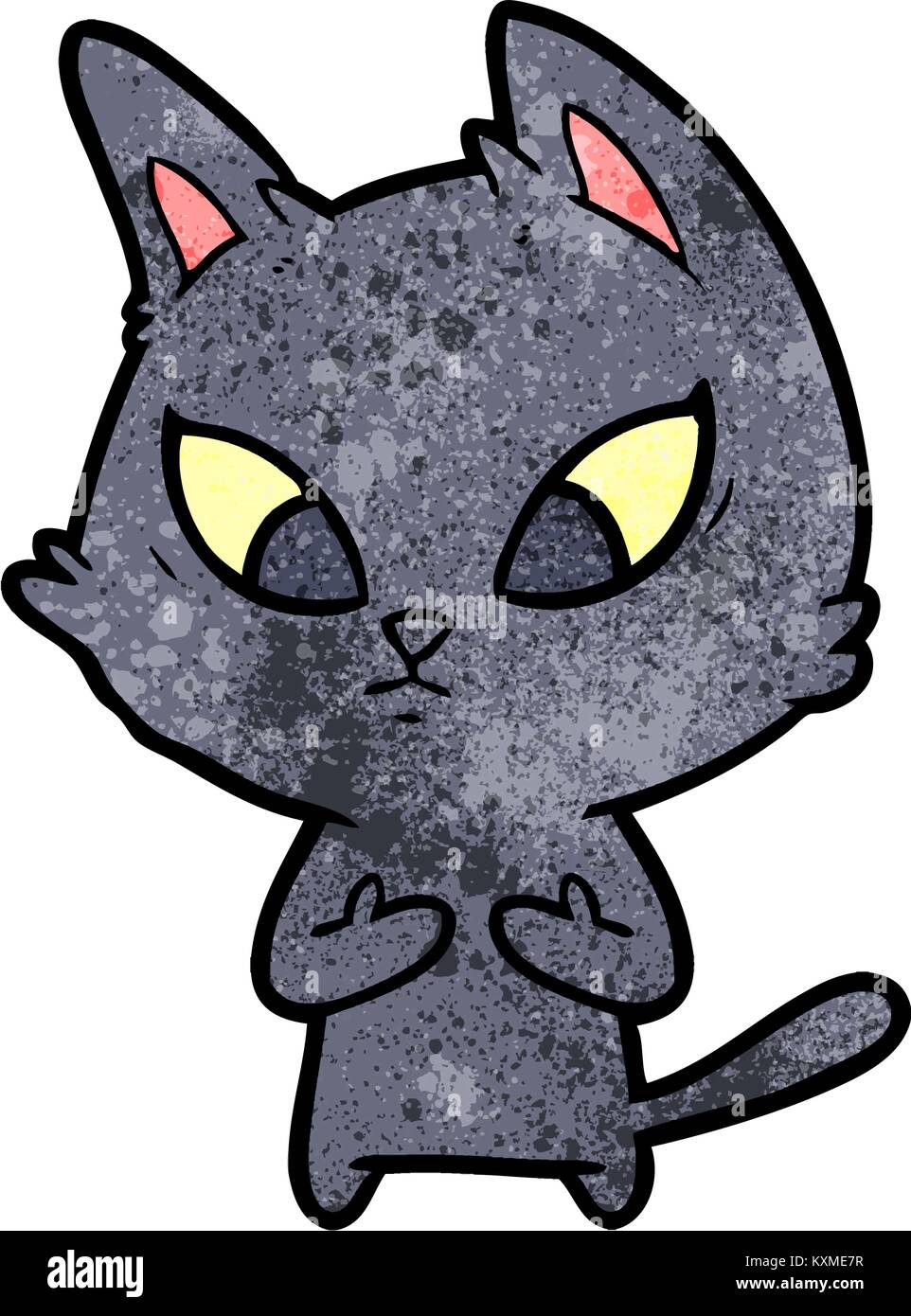 confused cartoon cat Stock Vector Image & Art - Alamy